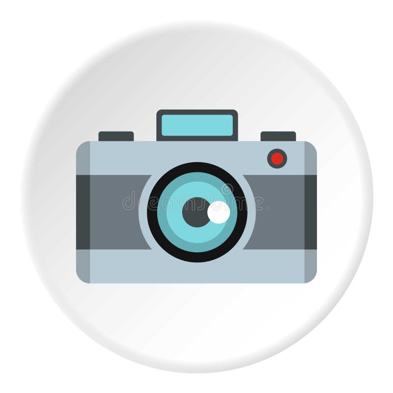Colorful Photo Camera Icon, Cartoon Style Stock Vector - Illustration ...