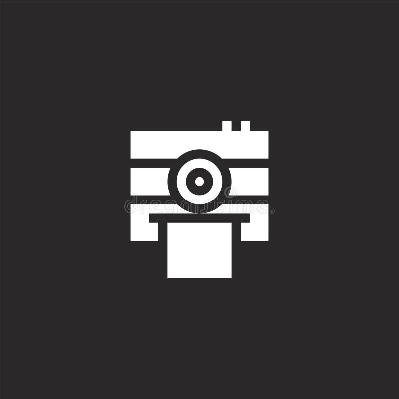 Photo Camera Icon. Filled Photo Camera Icon for Website Design and ...