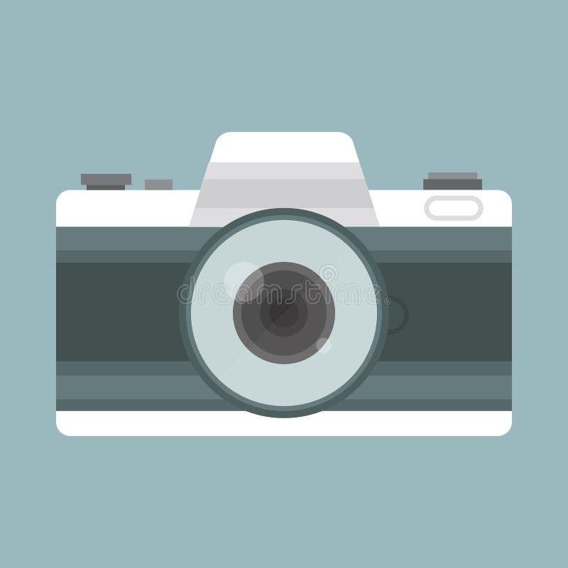 Photo Camera Icon, Flat Design, Vector Stock Vector - Illustration of ...