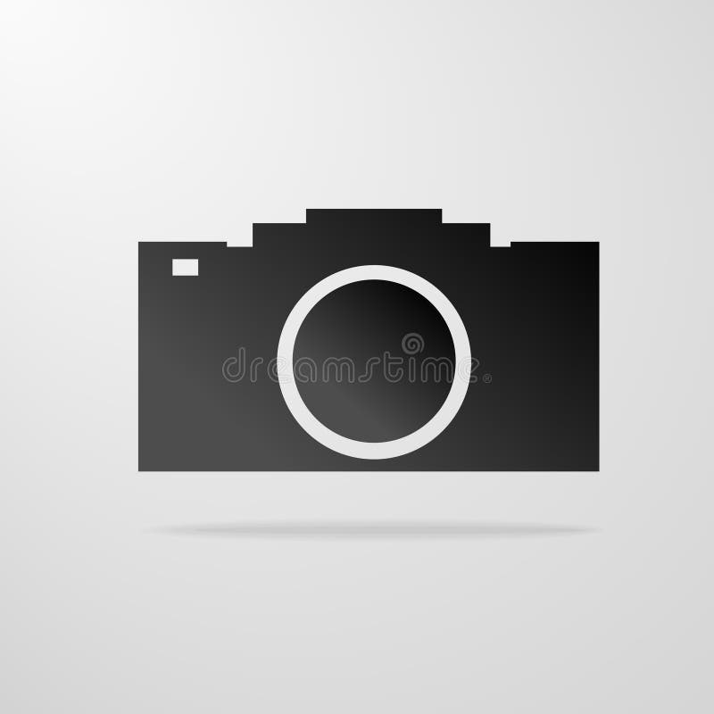 Photo Camera Top View Icon Flat Design Vector Stock Vector ...