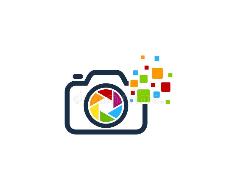 Photo Camera Icon Logo Design Element Stock Vector - Illustration of ...