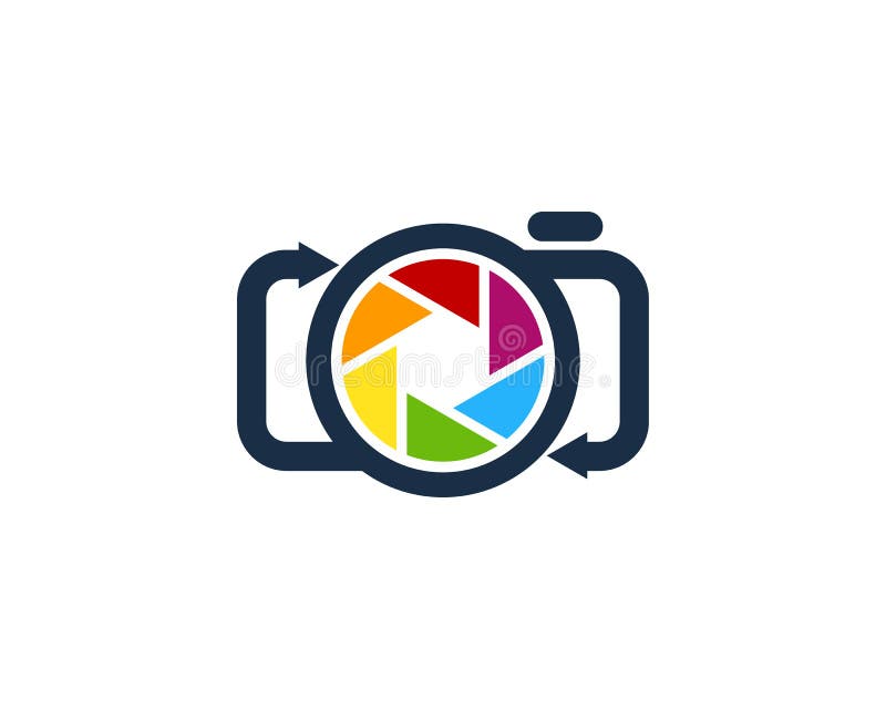 Photo Camera Icon Logo Design Element Stock Vector - Illustration of ...
