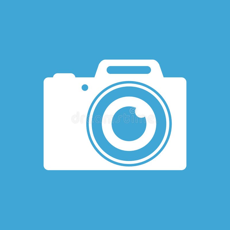 Camera Icon, Modern Minimal Flat Design Style, Vector Illustration ...