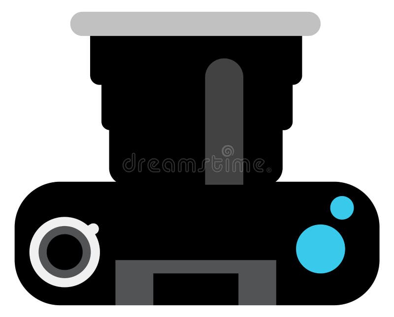 Photo Camera Icon. Optical Device Stock Vector - Illustration of lens ...
