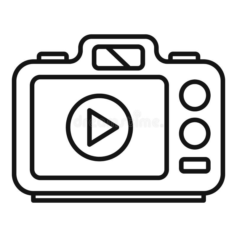 Photo Camera Icon Outline Vector. Digital Picture Stock Vector ...