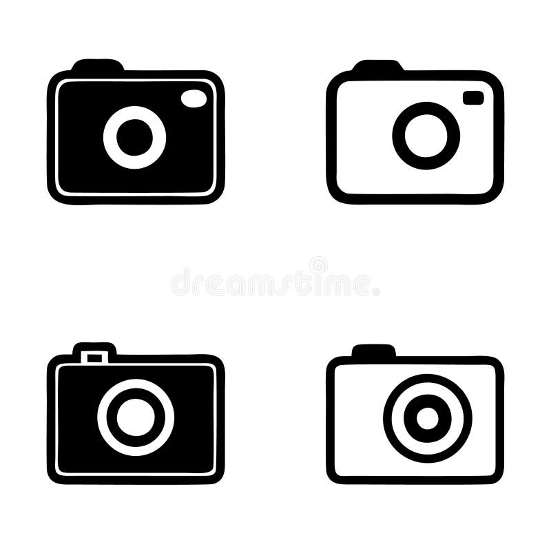 Photo Camera Icon on White Background, Modern Flat Vector Camera Icon ...