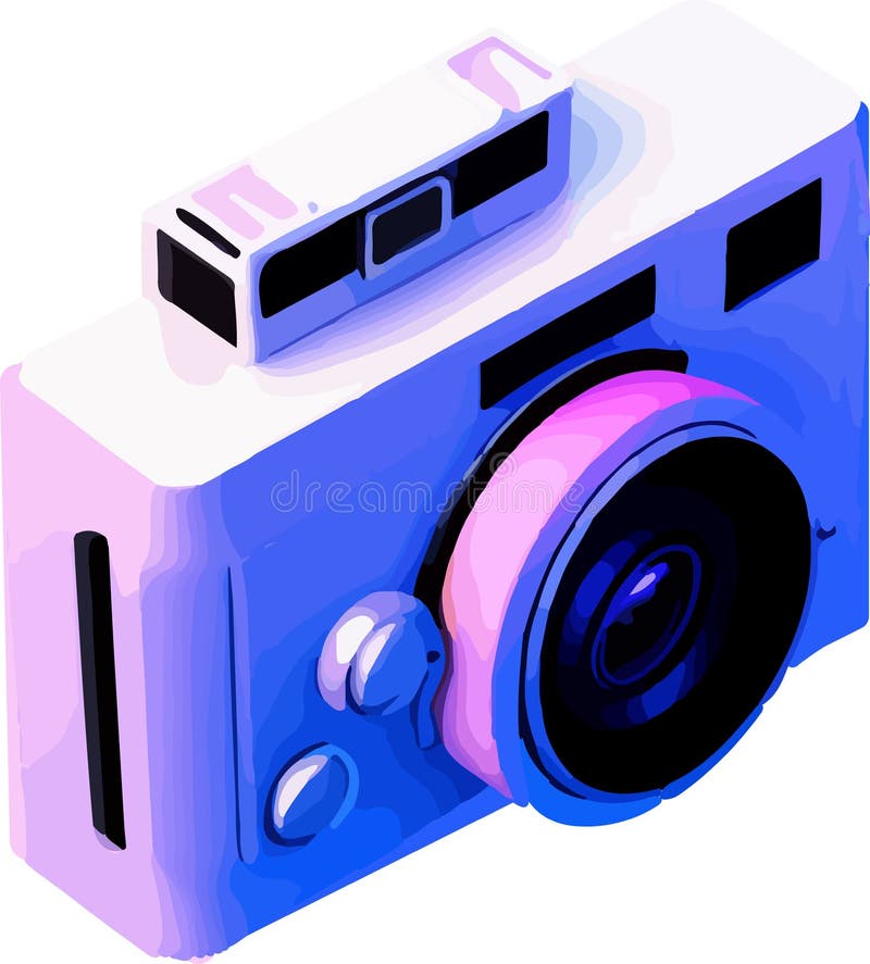 Photo Camera. Isolated Camera. Isometric Camera. Vector Photo Camera ...
