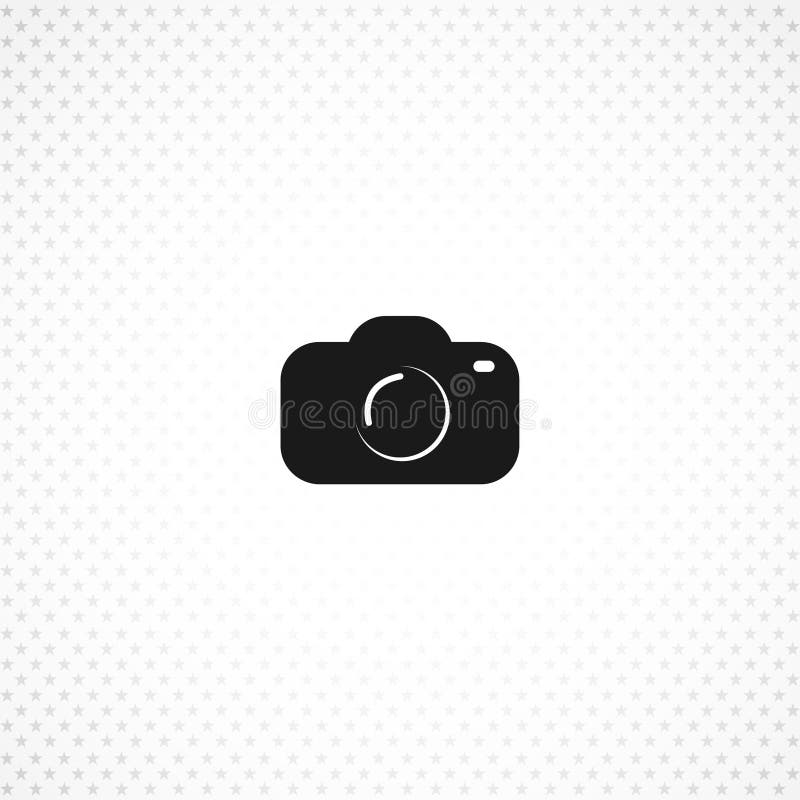 Photo Camera Isolated Solid Icon Stock Vector - Illustration of digital ...