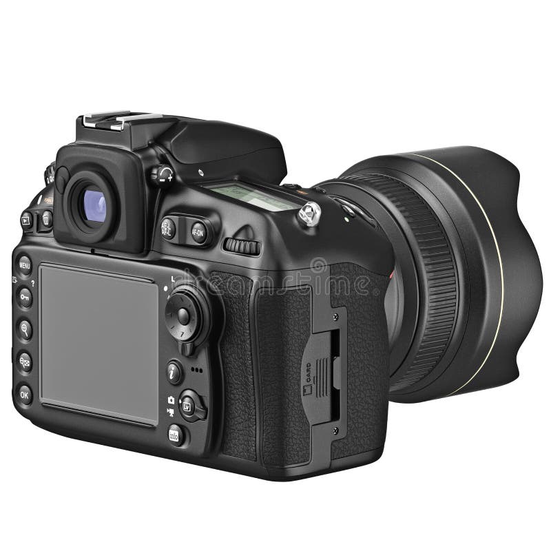 Photo Camera, Large Display Stock Illustration - Illustration of single ...