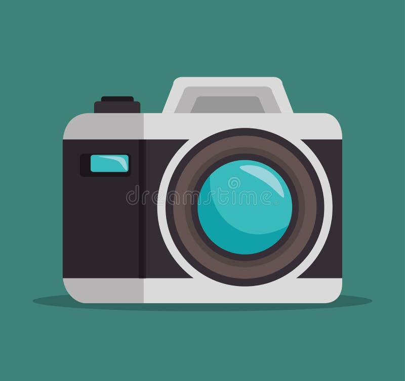 Photo Camera Lens Design Graphic Stock Illustration - Illustration of ...