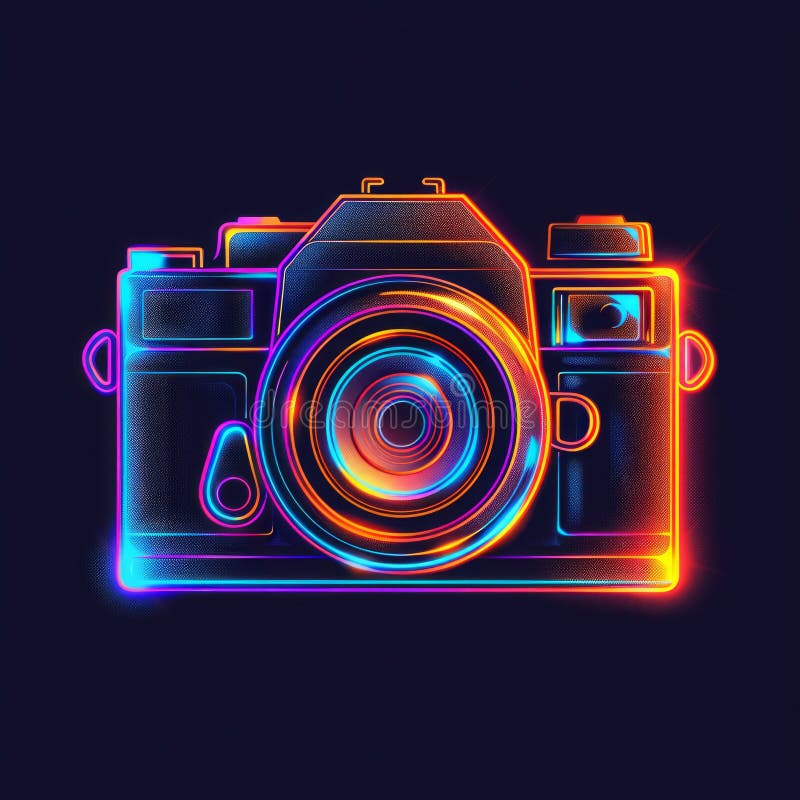 Photo camera logo logotype stock illustration. Illustration of ...