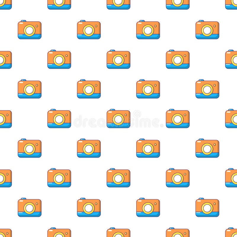 Photo Camera Pattern Seamless Stock Vector - Illustration of device ...