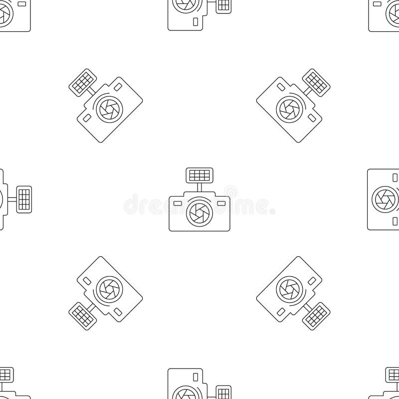 Photo Camera Pattern Seamless Vector Stock Vector - Illustration of ...