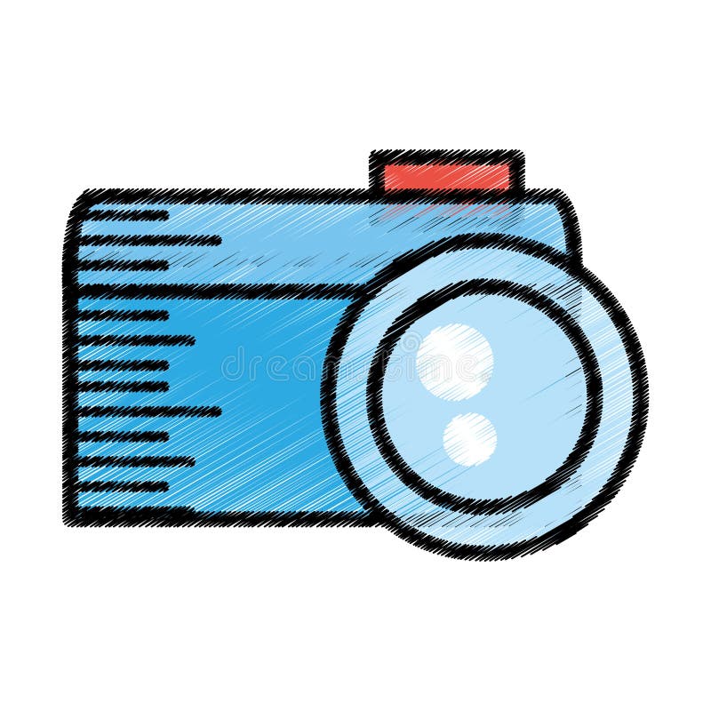 Photo Camera Picture Sketch Stock Illustration - Illustration of camera ...