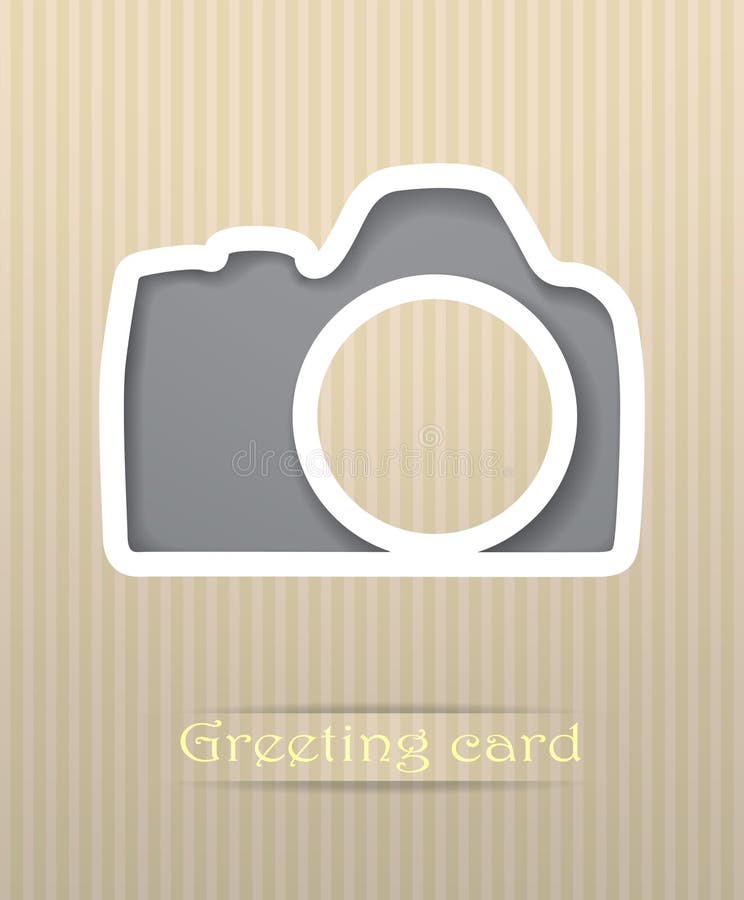 Photo Camera Postcard Illustration Stock Vector - Illustration of ...