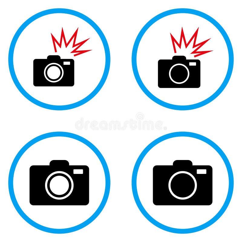 Photo Camera Rounded Vector Icons Stock Vector - Illustration of flat ...