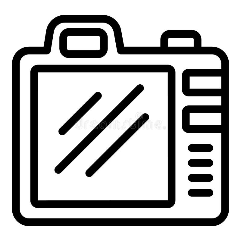 Photo Camera Screen Icon Outline Vector. Capturing Photo Images Stock ...