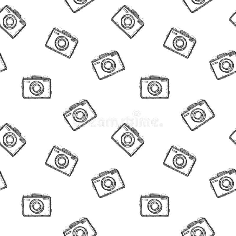 Photo Camera Seamless Pattern.Vector Illustration Cameras Stock Vector ...