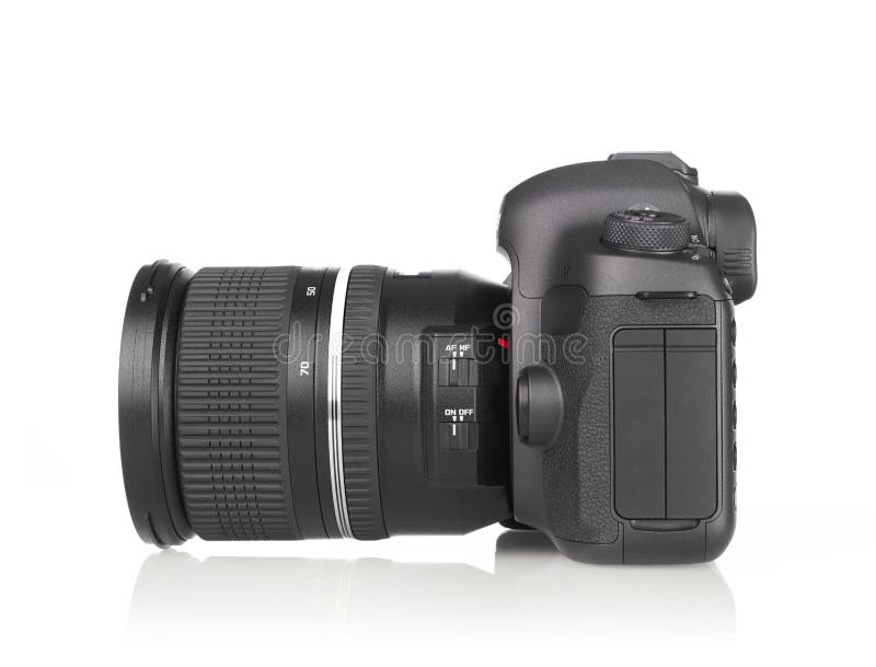 Photo camera side view stock image. Image of icons, occupation - 60454571