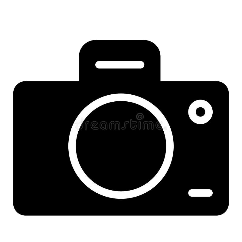 Photo Camera Solid Icon. Photography Vector Illustration Isolated on ...