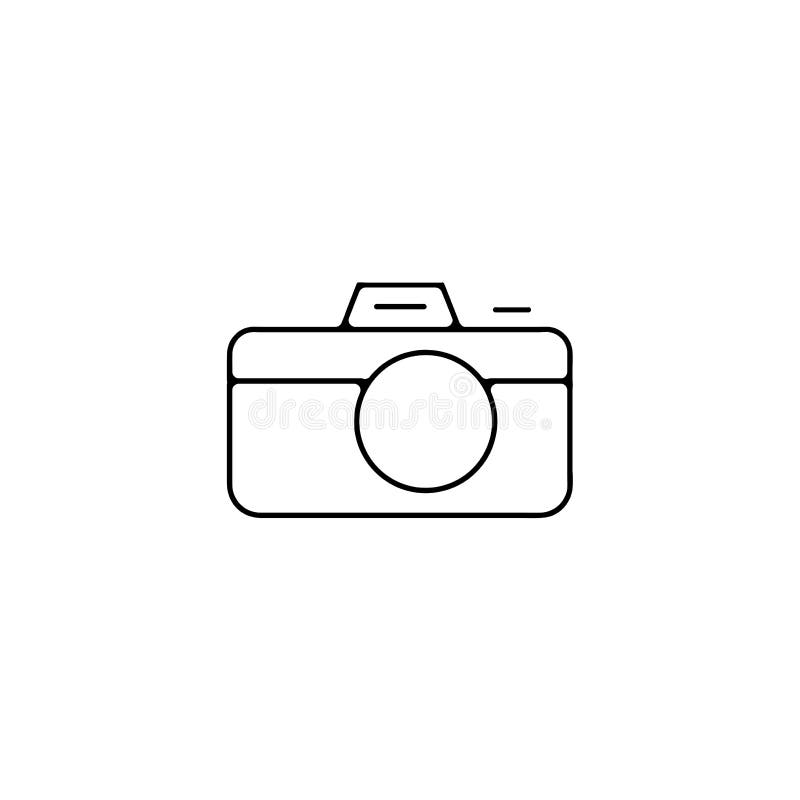 Photo Camera Thin Line Icon. Photo Camera Thin Line Icon Stock Vector ...