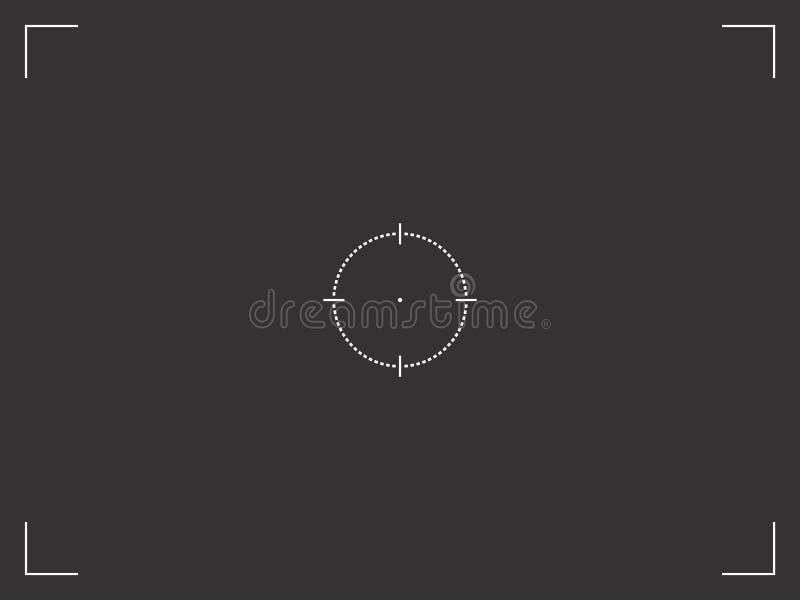 Photo Camera Frame Viewfinder Template. Modern Focusing Digital Grid ...