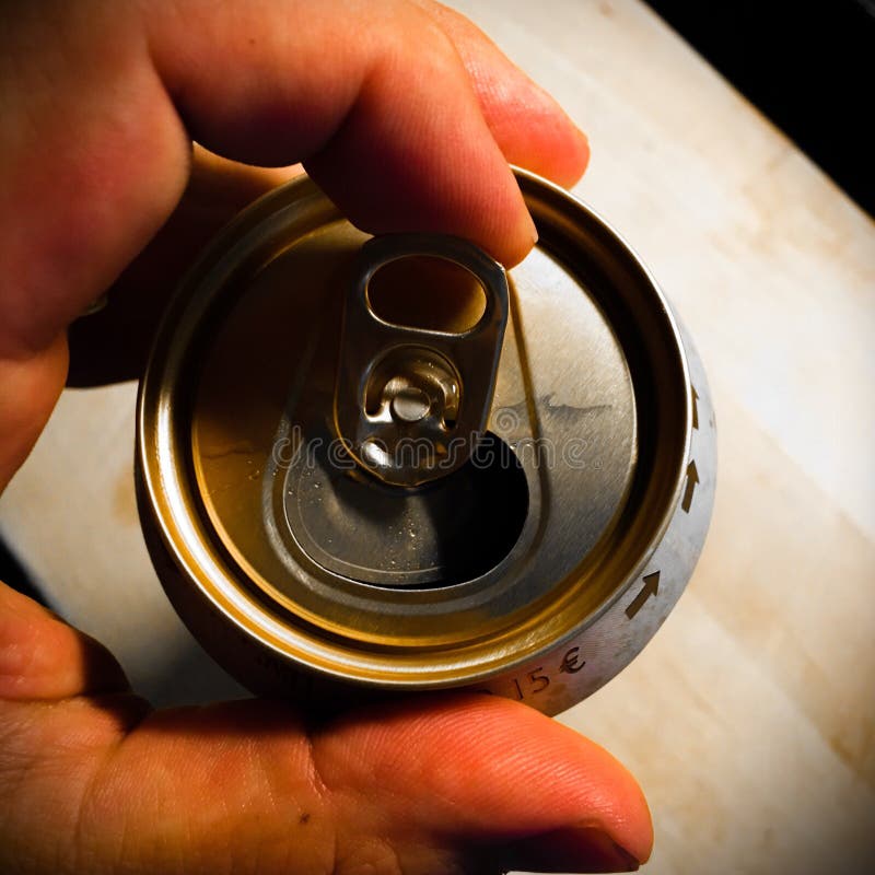 Can open stock photo. Image of aluminum, alcoholism, alcoholic - 99142942