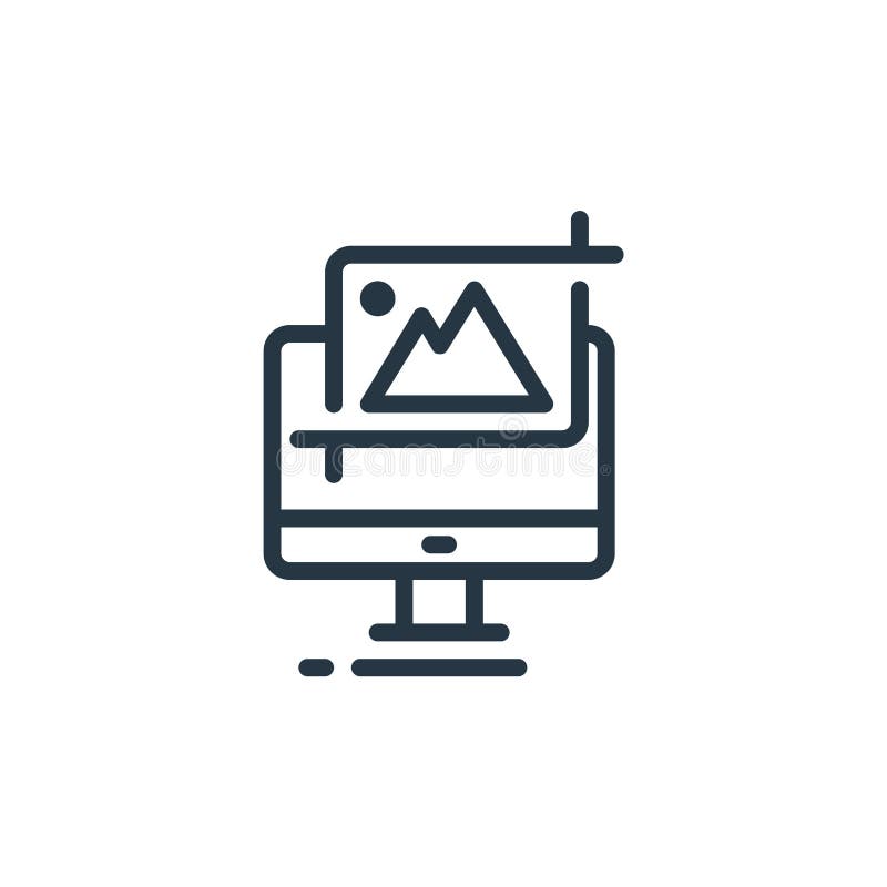 Photo Capture Icon Vector from Design Tools Concept. Thin Line ...