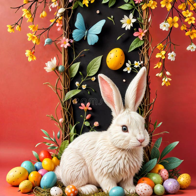 The Photo Captures a Bright and Joyful Easter Atmosphere Filled with ...