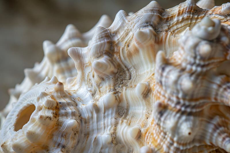 This Photo Captures a Detailed View of a Sea Shell As it Rests on a ...