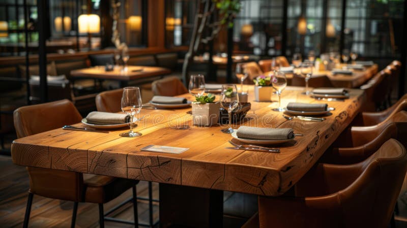 Intimate Dining Experience: a Table for Two in a Cozy Restaurant ...