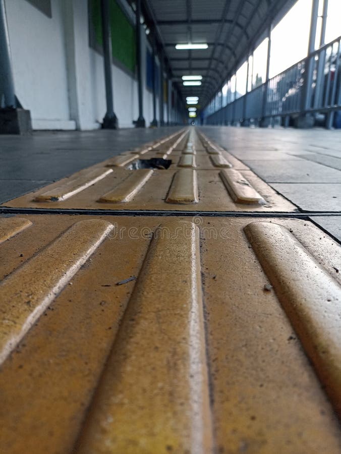 Guiding Path in a Quiet Corridor Stock Image - Image of floor, captures ...