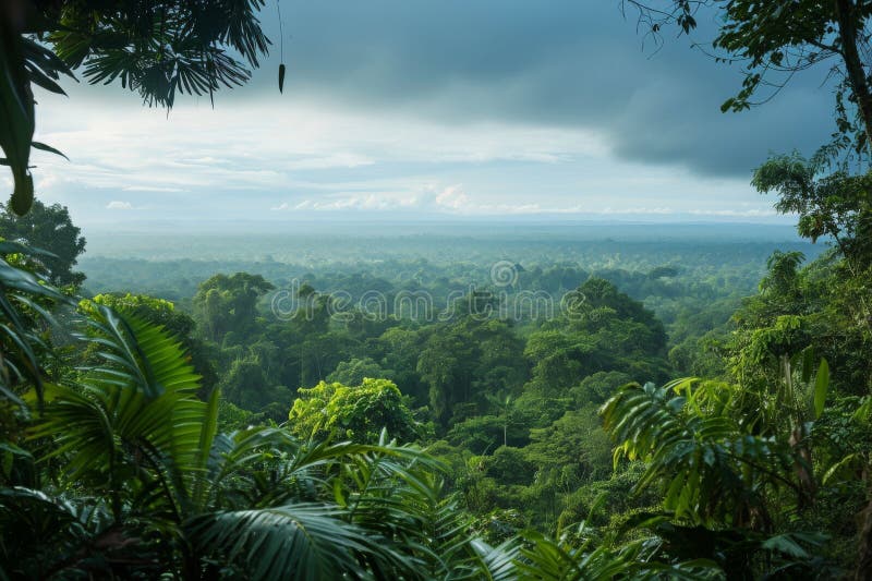 This Photo Captures a Stunning View of the Jungle from the Elevated ...