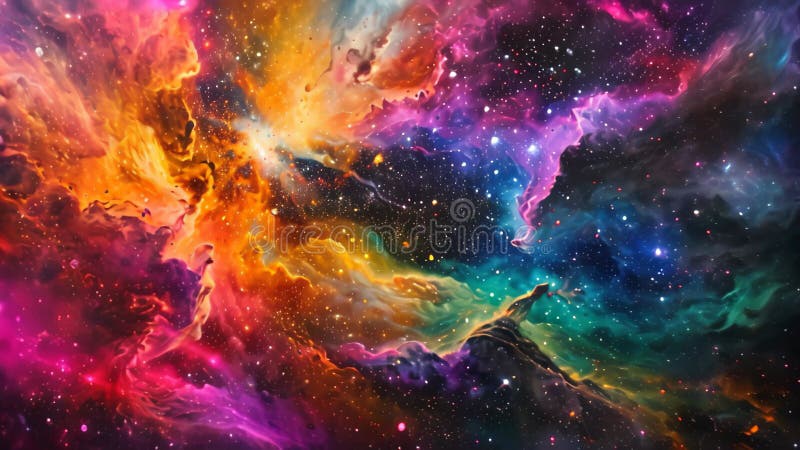 This Photo Captures a Vibrant and Luminous Space Teeming with Countless ...