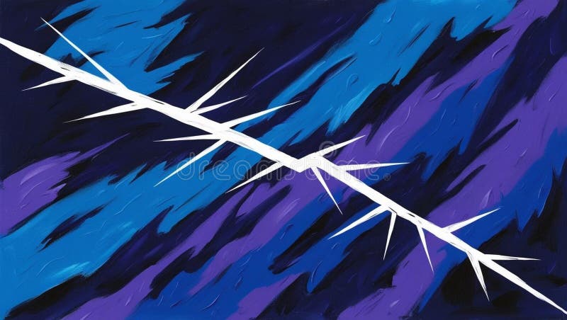 A Photo Capturing a Powerful Lightning Bolt Illuminating the Night Sky ...