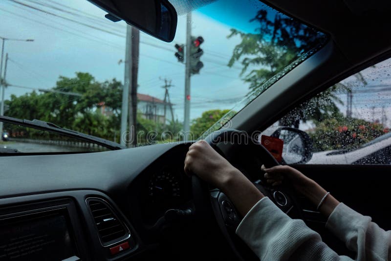 A Photo of Car Interior while Driving Stock Photo - Image of intorior ...