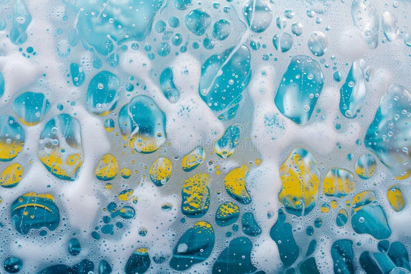 Photo of Car Wash Foam and Small Bubbles. Background Texture for ...