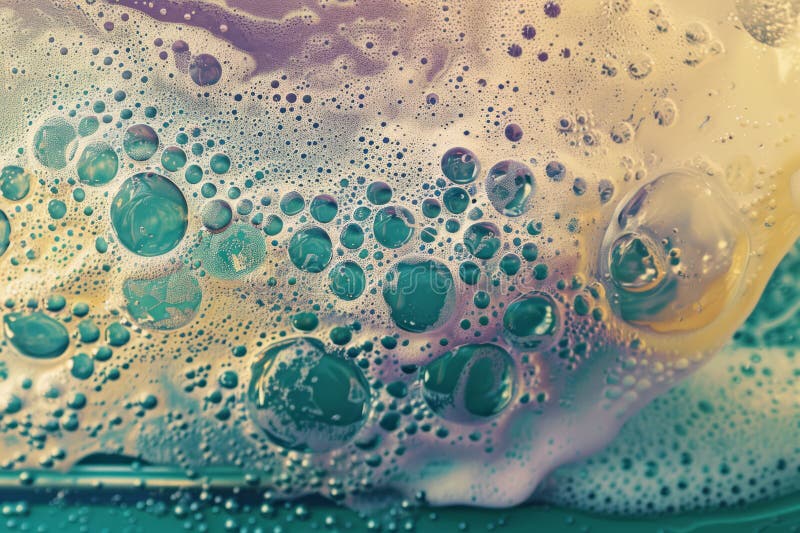 Photo of Car Wash Foam and Small Bubbles. Background Texture for ...