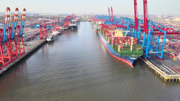 A Photo of Cargos in a Harbour Editorial Stock Photo - Image of ...