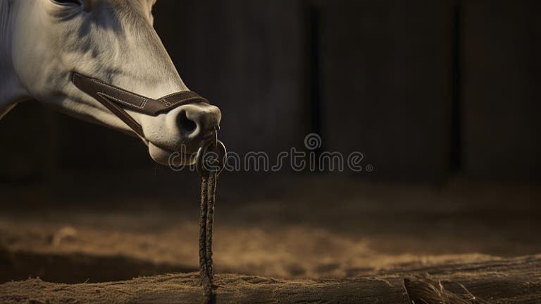A Photo of a Cattle Nose Lead Stock Illustration - Illustration of ...