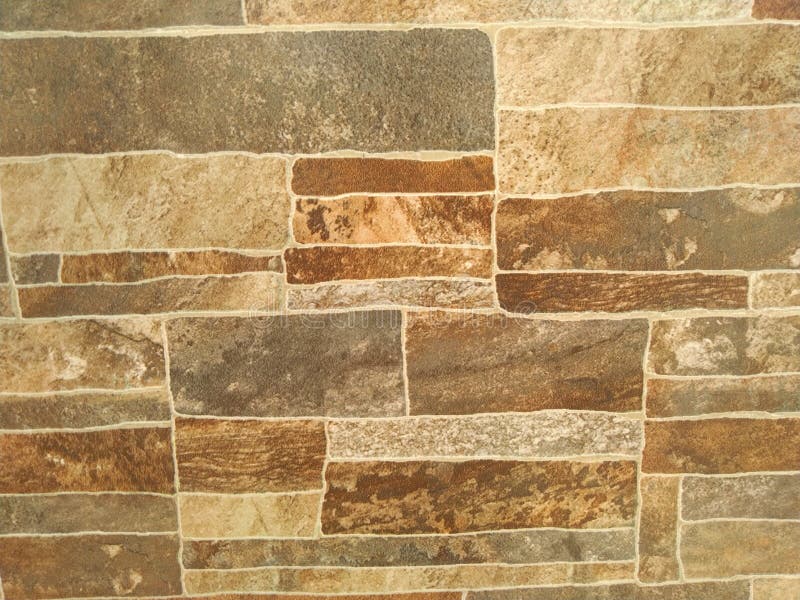 Photo of a Ceramic Wall Structured Like a Beautiful Stone Arrangement ...