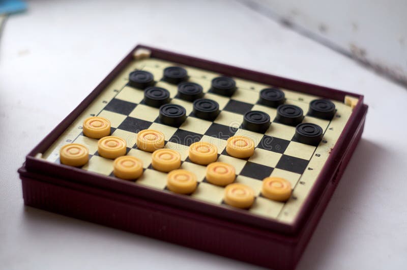 Photo of Checkers on the Board Stock Image - Image of road, board ...