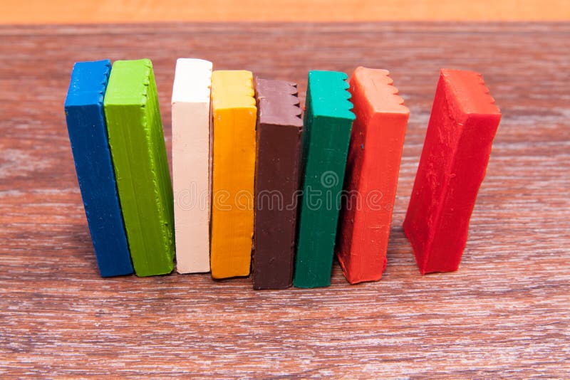 Photo Children`s Colored Plasticine. Materials for Creativity. Stock ...
