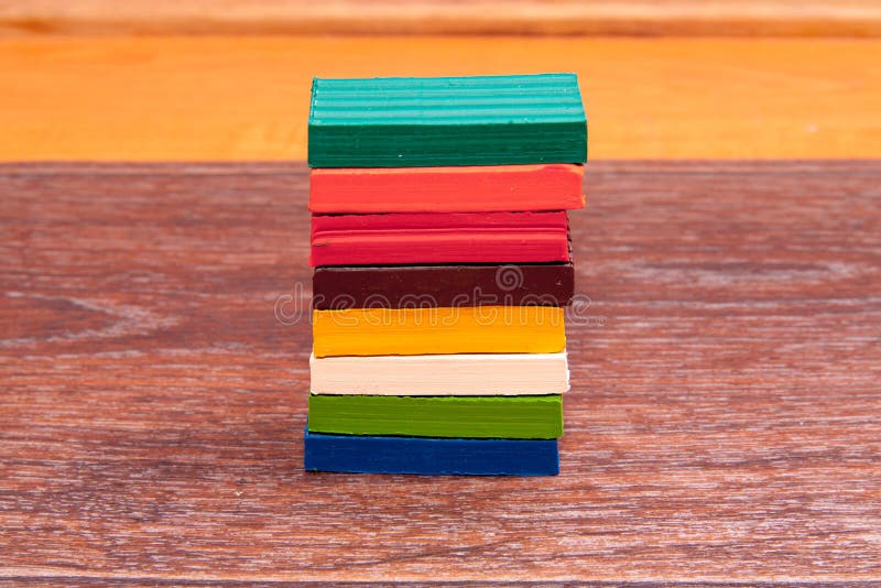 Photo Children`s Colored Plasticine. Materials for Creativity. Stock ...