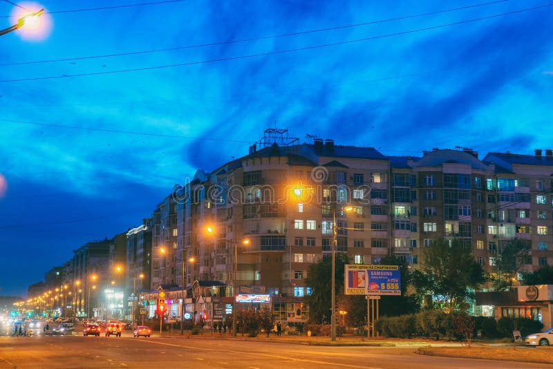 Photo of the City at Night, Crossroads at Night Stock Photo - Image of ...