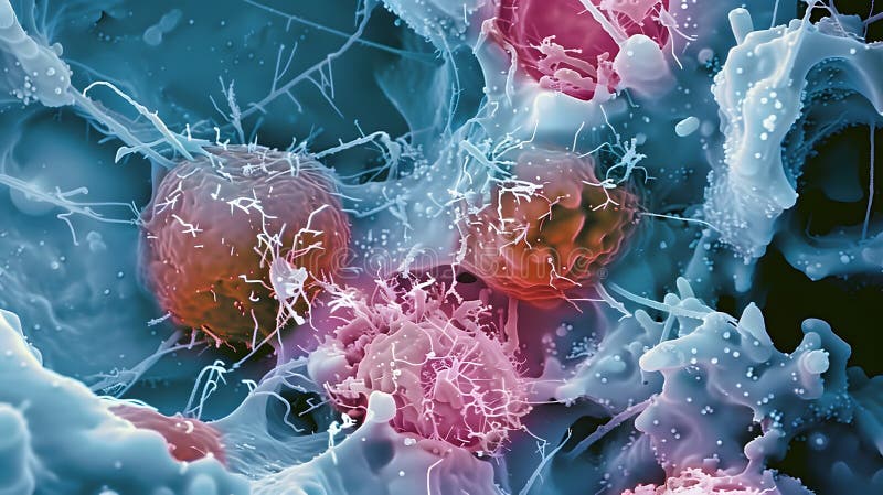 Photo of a Close-up of Cancerous Tissue. Stock Illustration ...