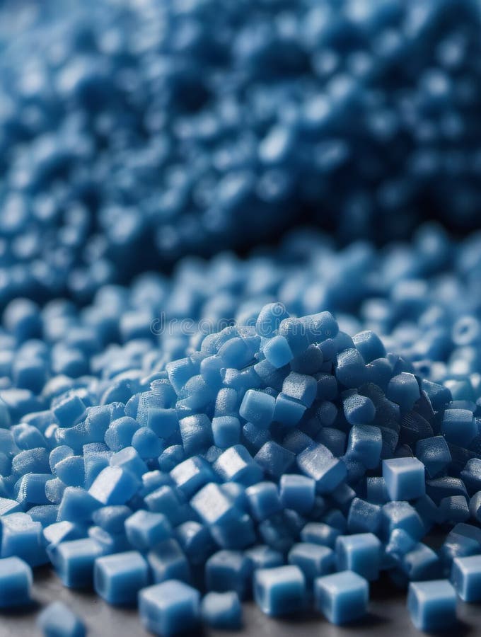 Photo of Close Up of a Two Stacks of Blue Plastic Polypropylene ...