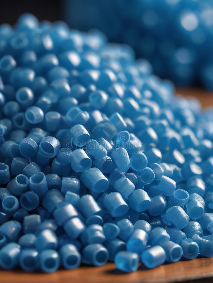 Photo of Close Up of a Two Stacks of Blue Plastic Polypropylene ...