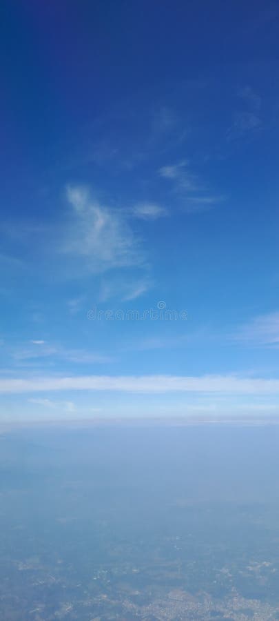 Photo of Cloud and Sky View from Inside of Plane Stock Image - Image of ...