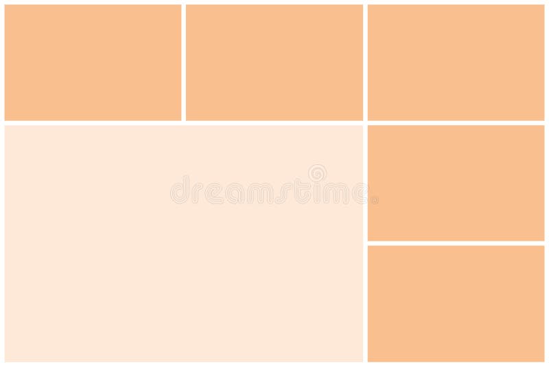 Photo Collage Pattern. White Frames, Colored Pattern Stock Vector ...